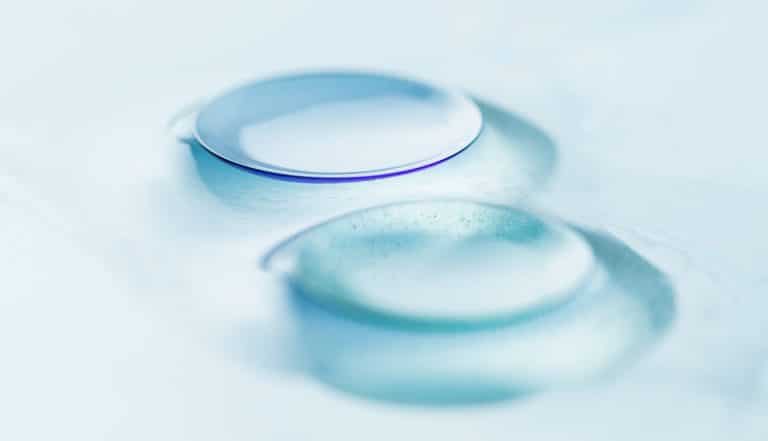 How much protein is deposited on RGP contact lenses? - Insight