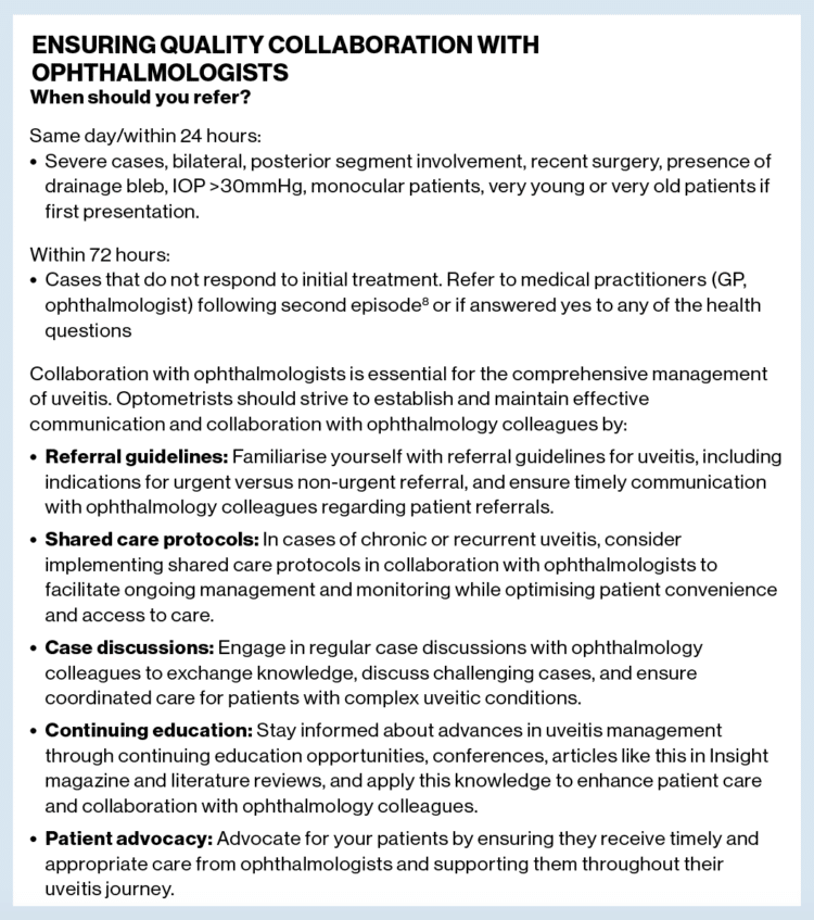 Uveitis guide for optometrists - Insight