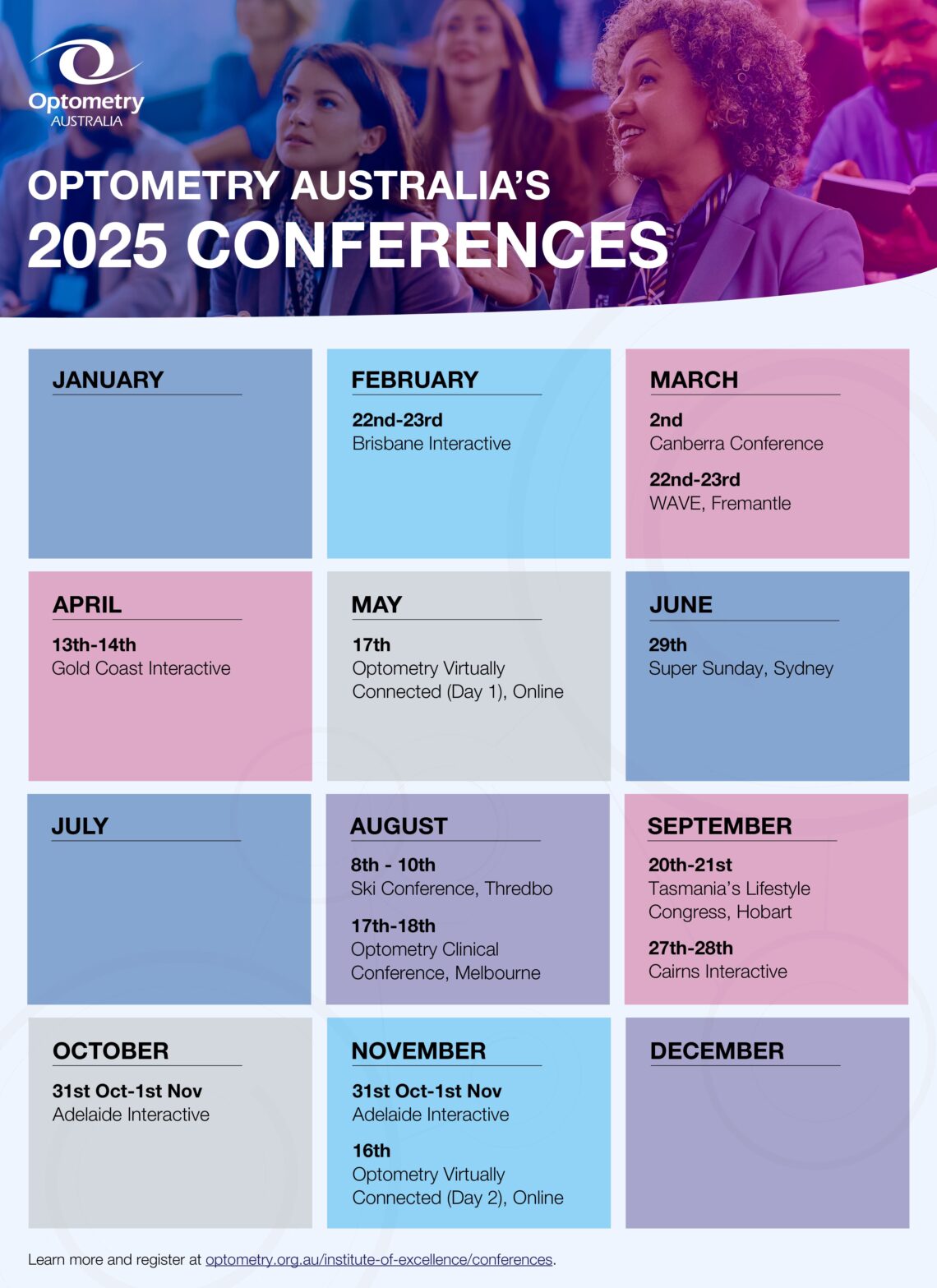Optometry Australia releases revamped 2025 conference calendar - Insight
